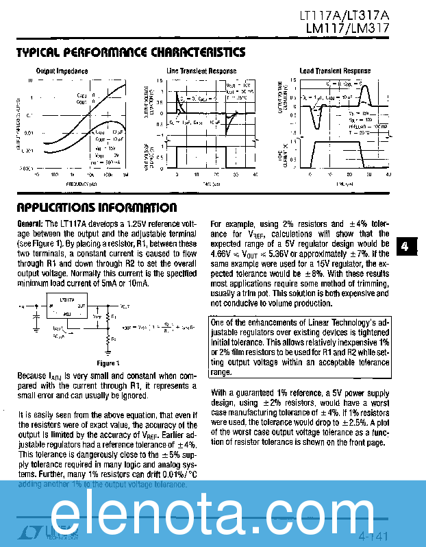 LM117 Datasheet PDF (547 KB) Linear Technology | Pobierz z Elenota.pl