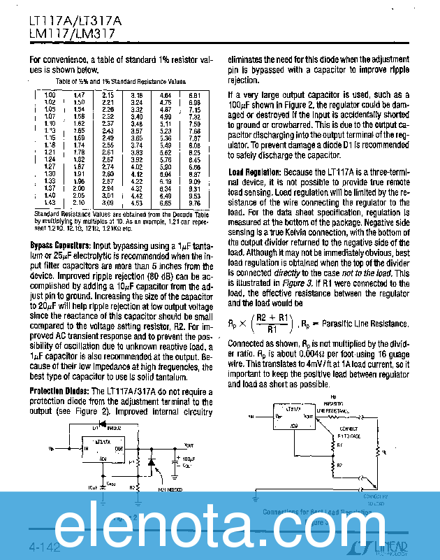 LM117 Datasheet PDF (547 KB) Linear Technology | Pobierz z Elenota.pl