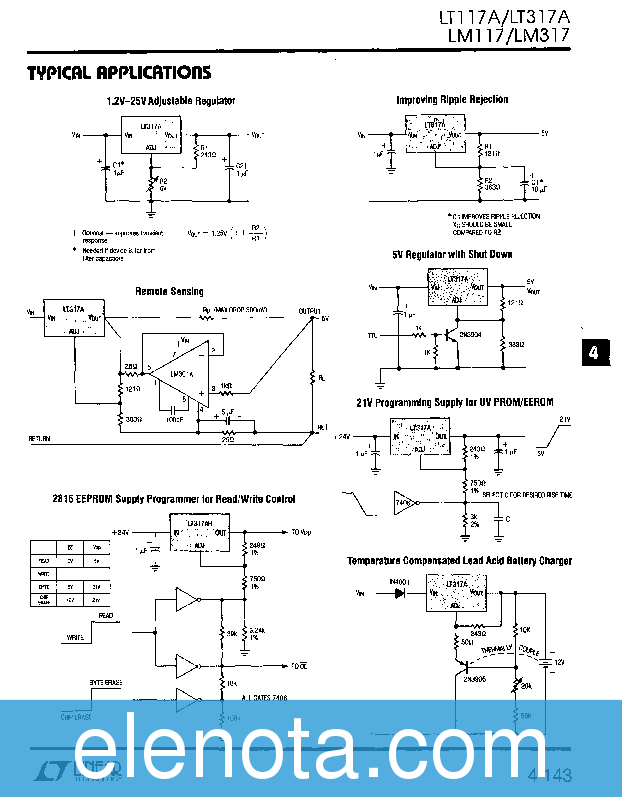 LM117 Datasheet PDF (547 KB) Linear Technology | Pobierz z Elenota.pl